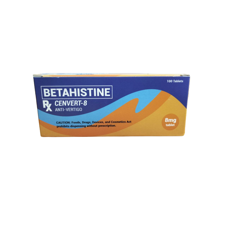 CENVERT Betahistine 8mg Tablet 1's price in the Philippines | MedsGo ...